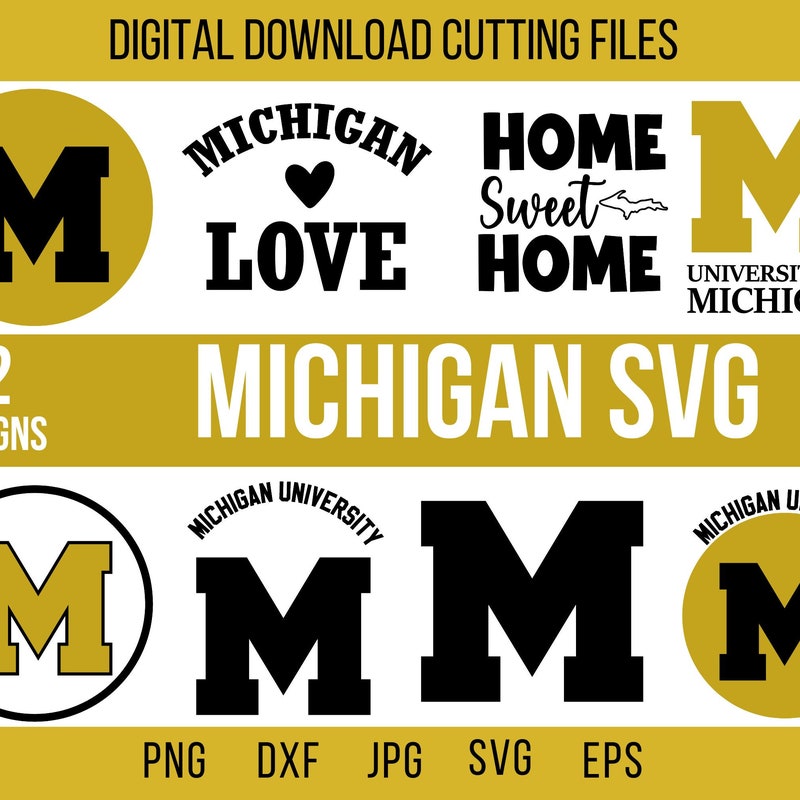 Michigan Svg - Etsy