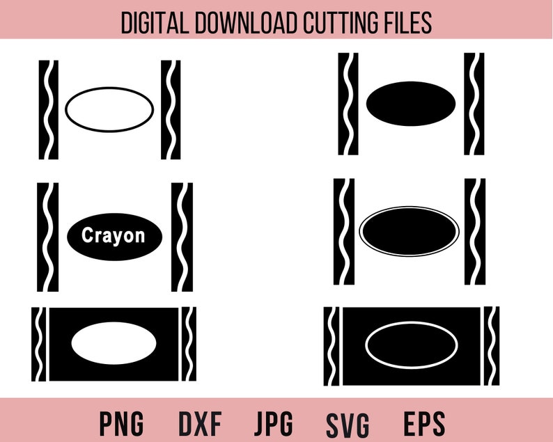 Crayon SVG Bundle: Teacher Monogram, Pen Wrap (digital Download) - Etsy