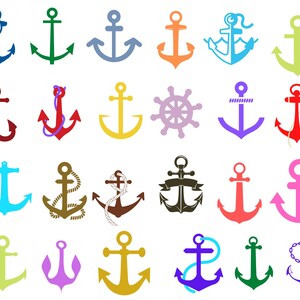 25 Anchor Svg Bundle, Navy Anchor Svg, Anchor Clipart, Anchor ...