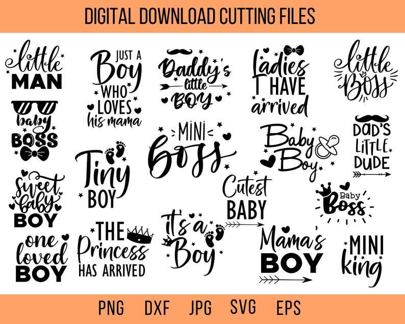 Its A Boy SVG Baby Boy Png and Dxf Files for Showers and - Etsy