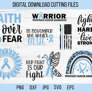 Bundle of Prostate Cancer Svg Bundle, Cancer Svg, Cancer Ribbon Svg ...