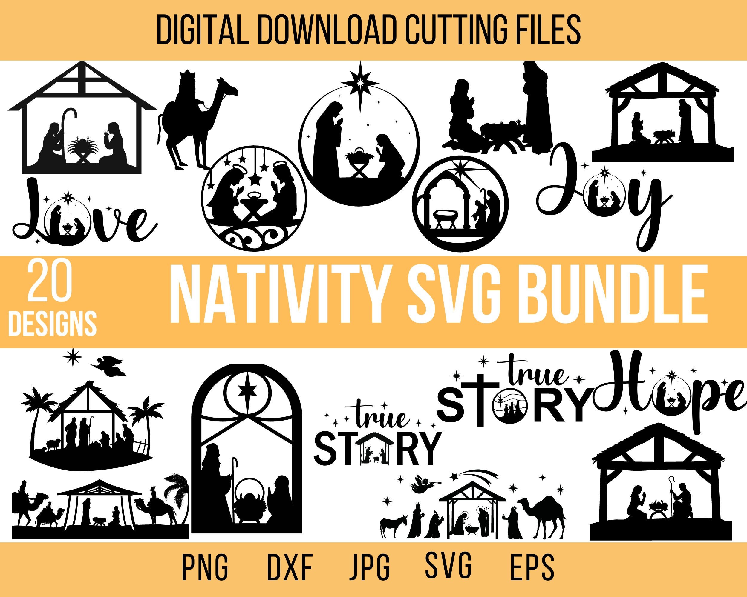 Nativity Svg Nativity Scene Svg Nativity Png Nativity - Etsy