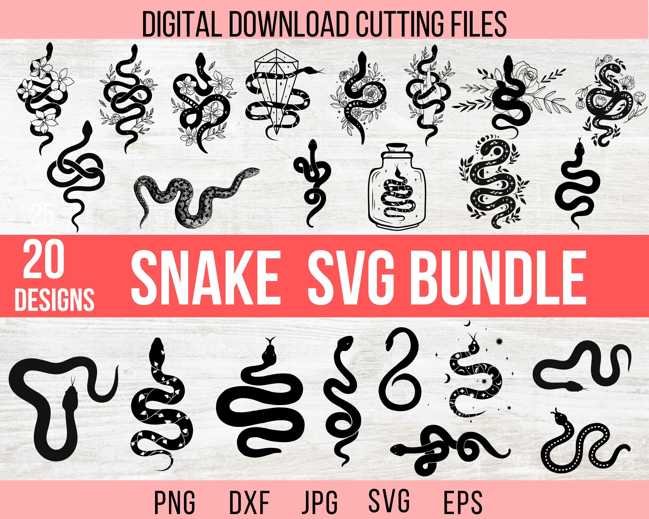 Snake Svg Snake Clipart Snake Png Snake Vector Animal Svg - Etsy