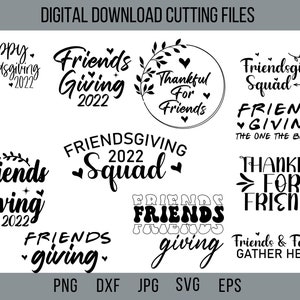 Get 20 Design Bundle Friendsgiving Svg, Friendsgiving Png, Friends ...