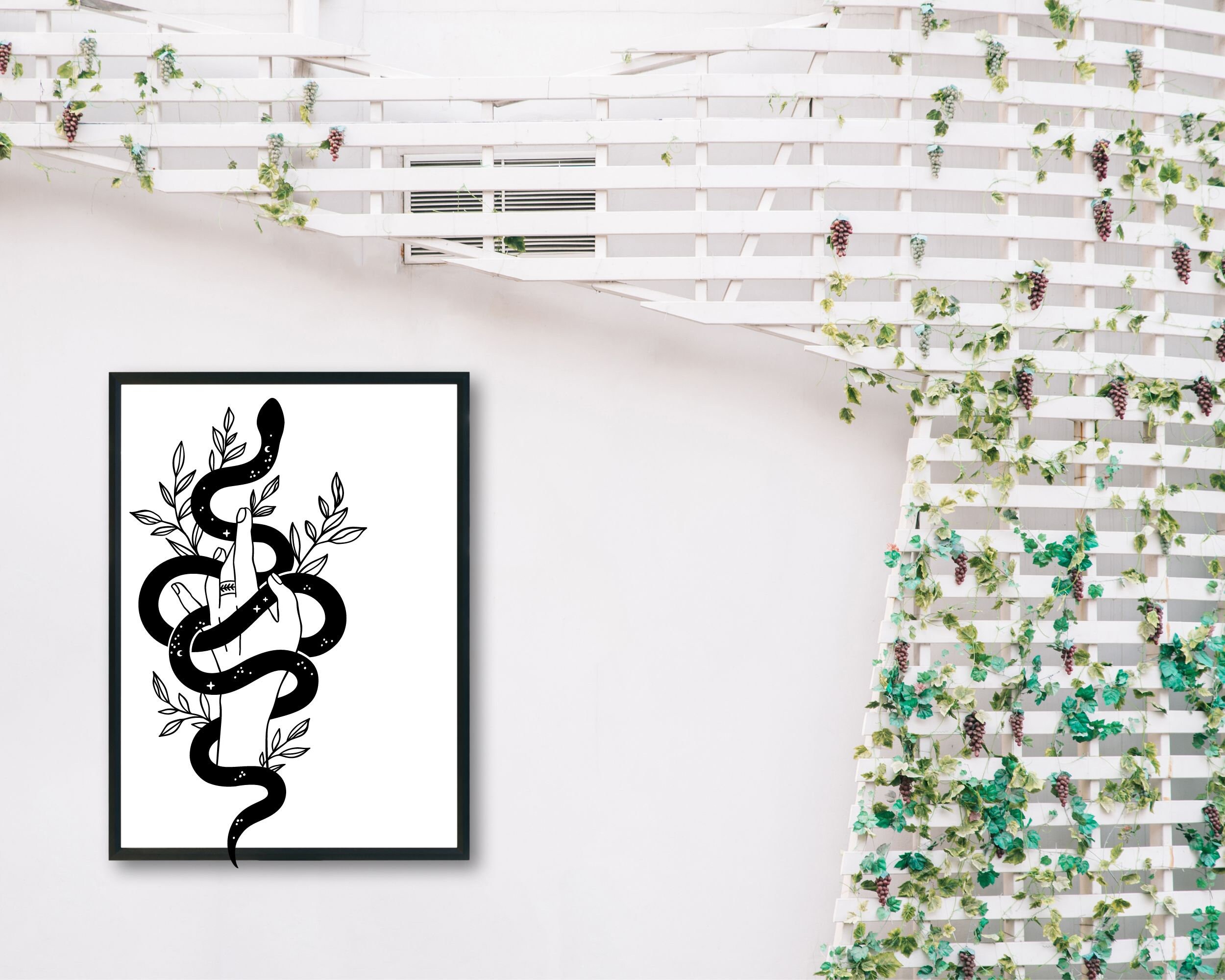 Snake SVG Bundle: Reptile Clipart, Celestial Silhouette (digital ...