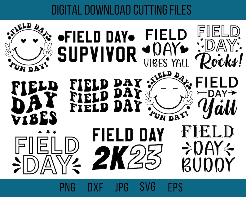 Bundle of Field Day Svg Field Day Shirt Field Trip Svg - Etsy