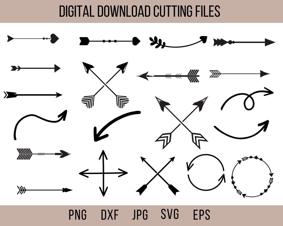 Pijl Svg Hart Pijl Svg Pijlen Svg Gekruiste Pijlen Svg - Etsy België