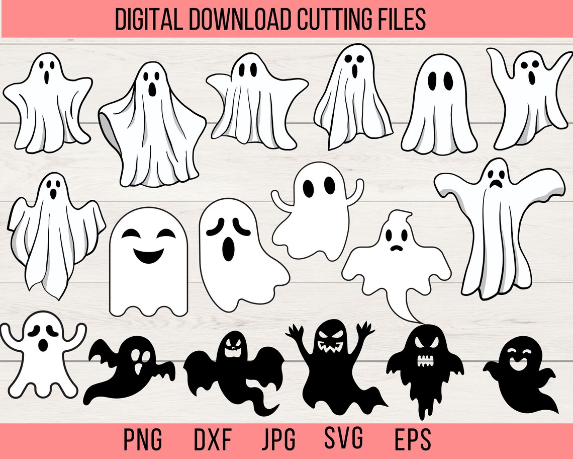 Ghost Svg Ghost Face Svg Cute Ghost Svg Spooky Svg Spooky - Etsy UK