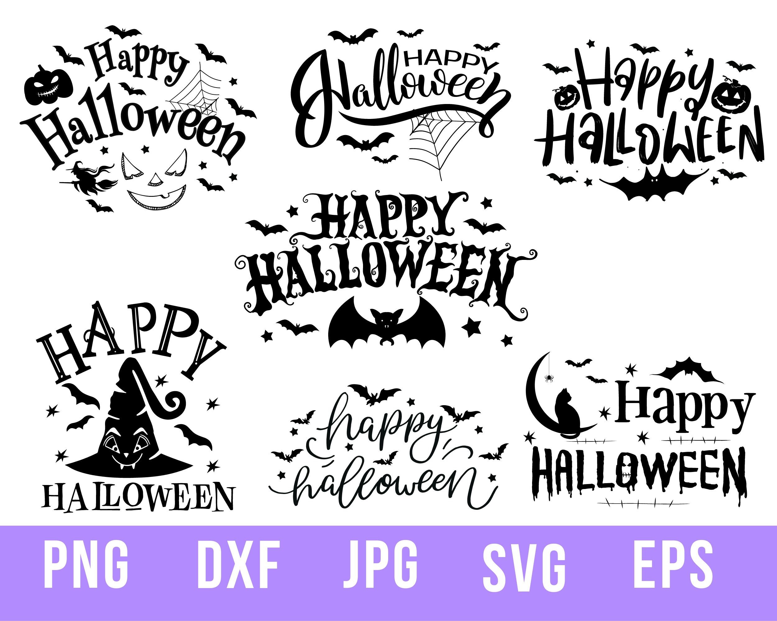 Happy Halloween Svg Halloween Svg Halloween Png Halloween - Etsy