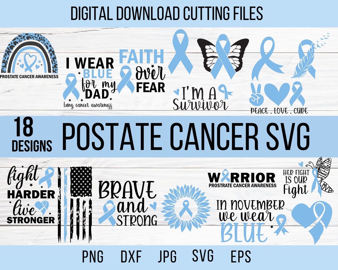 Bundle of Prostate Cancer Svg Bundle, Cancer Svg, Cancer Ribbon Svg ...