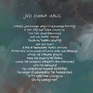 Just Enough Magic Poem Print - Etsy