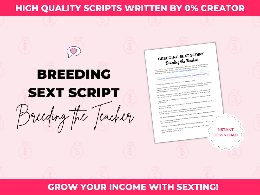 Breeding Sext Script, Breed Sexting Script, Adult Model, Onlyfans ...