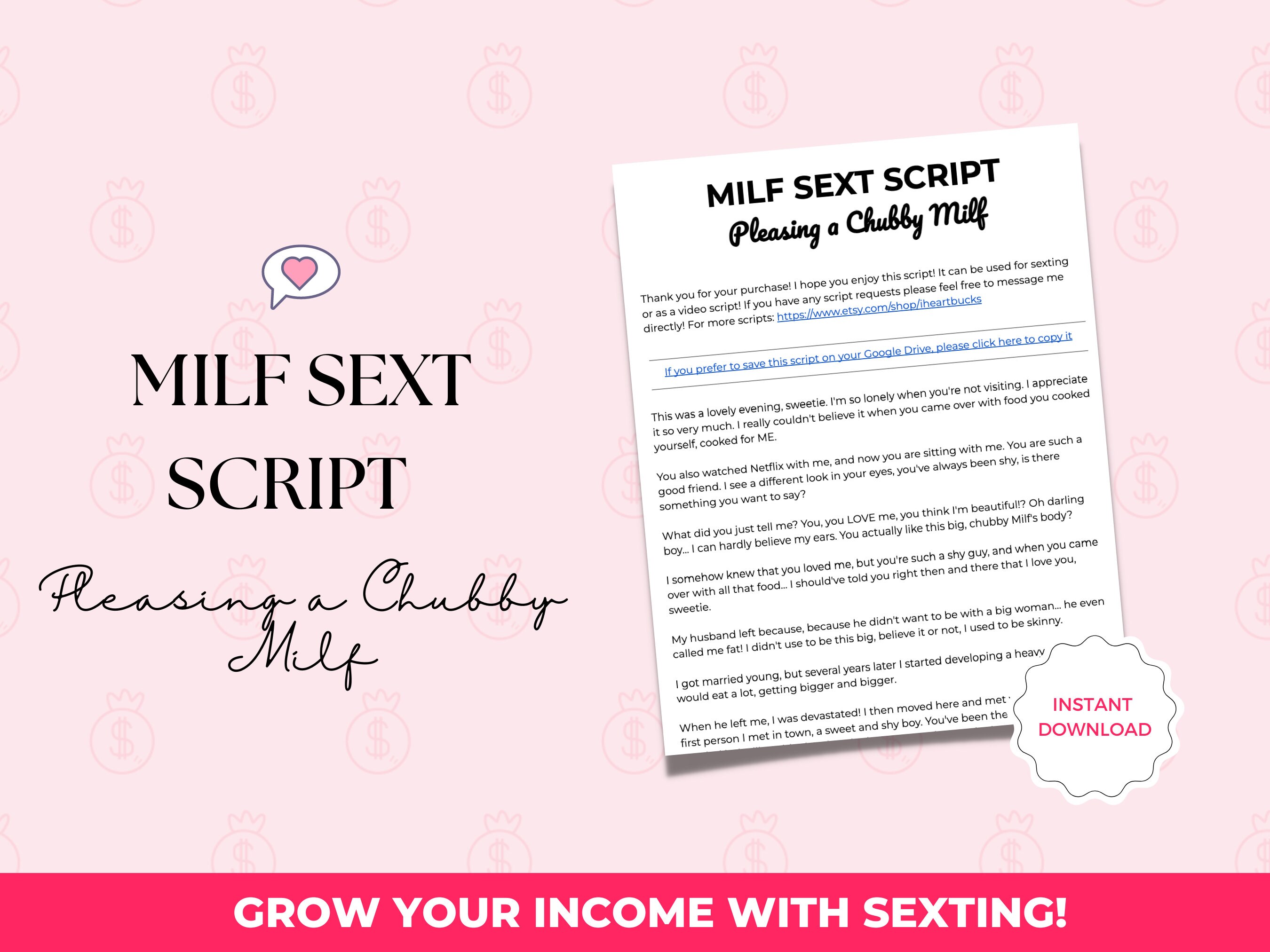 Milf Script Adult Model Onlyfans Sexting Scripts Fetish Model Taboo