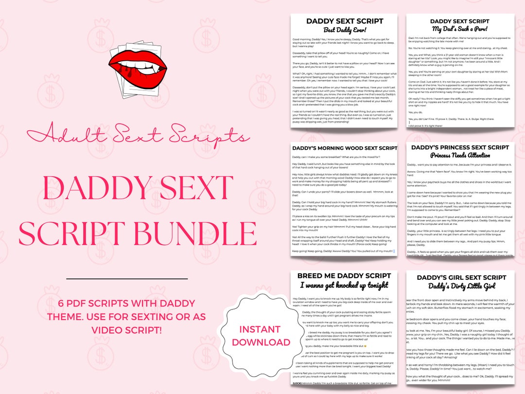 Daddy Script Bundle, Sext Scripts, Erwachsene Model, Onlyfans Sexting ...