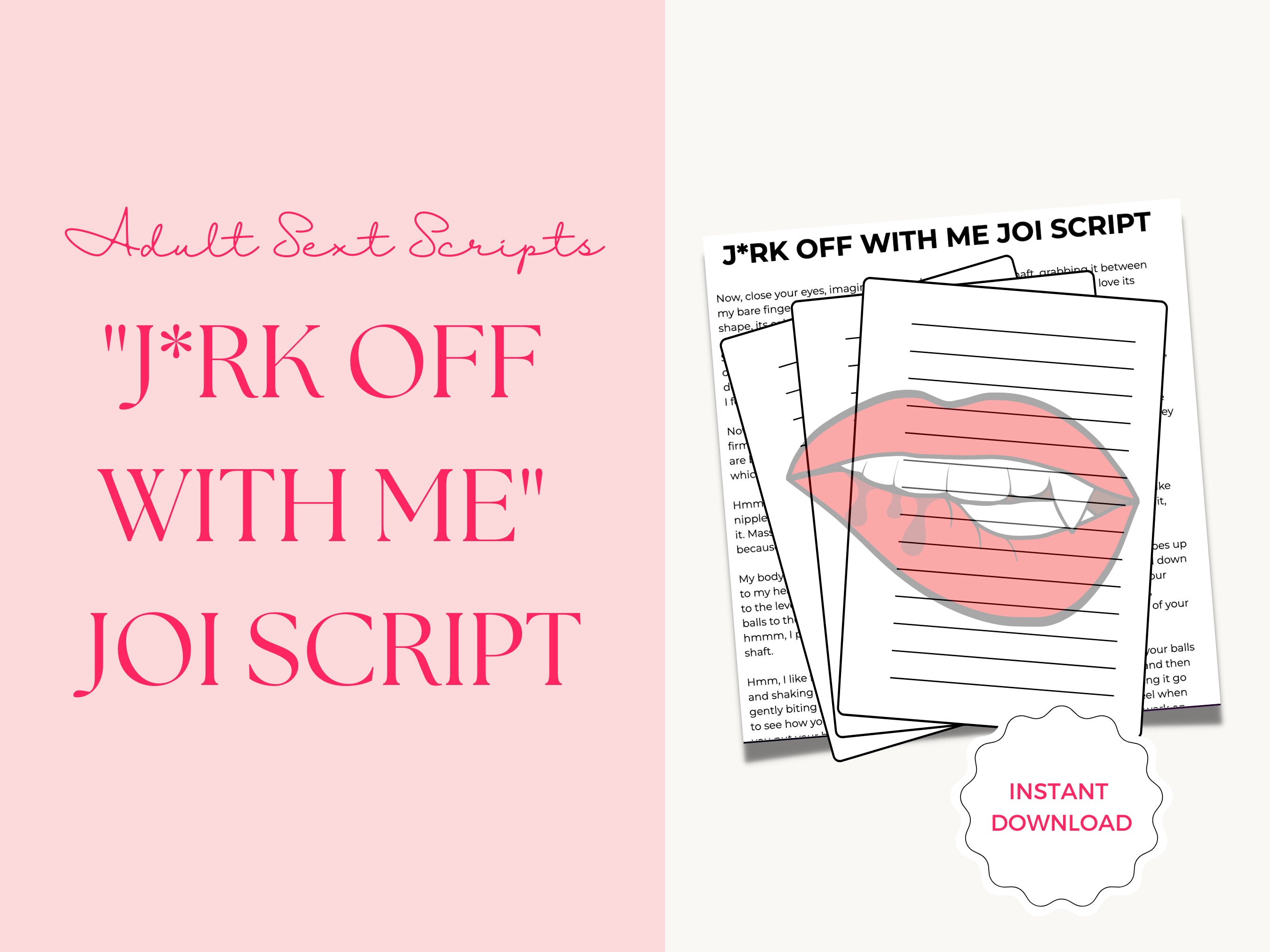 Joi Script Joi Sexting Script Adult Model Onlyfans Sexting Scripts