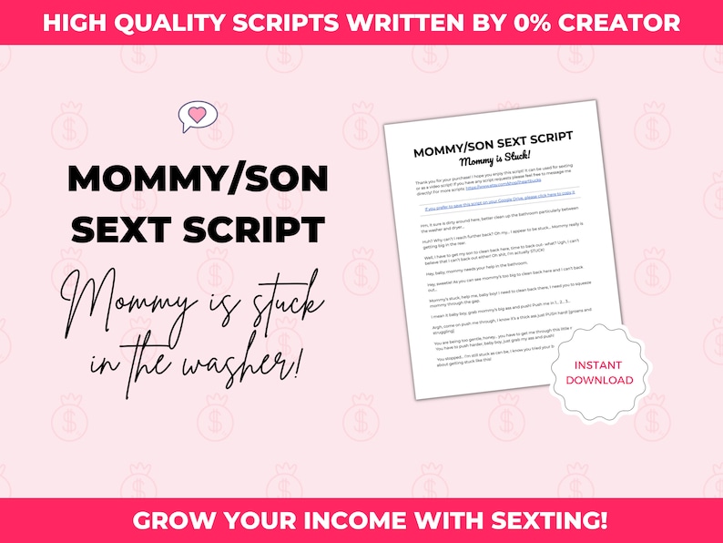 Mommy Son Script Adult Model Onlyfans Sexting Scripts Fetish Model ...