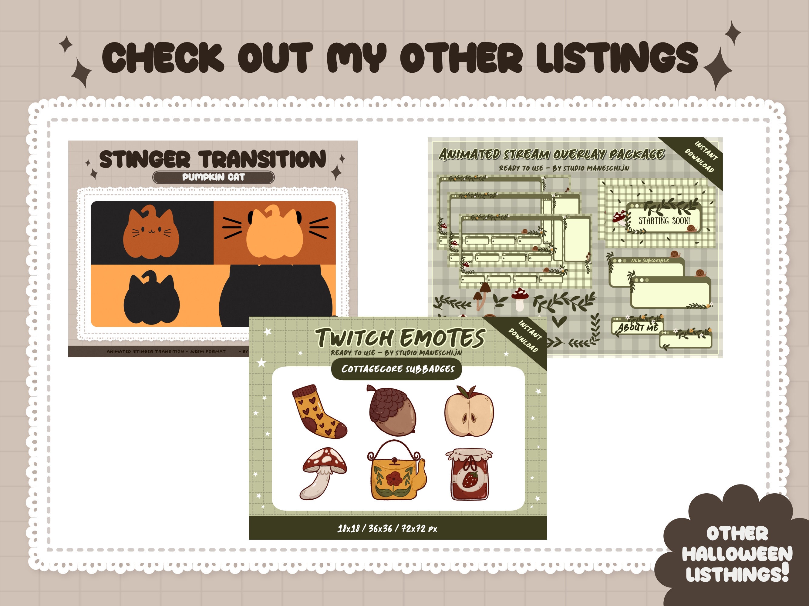 Kawaii Ghost Chatbox Spooky Twitch and OBS Streaming Cute - Etsy