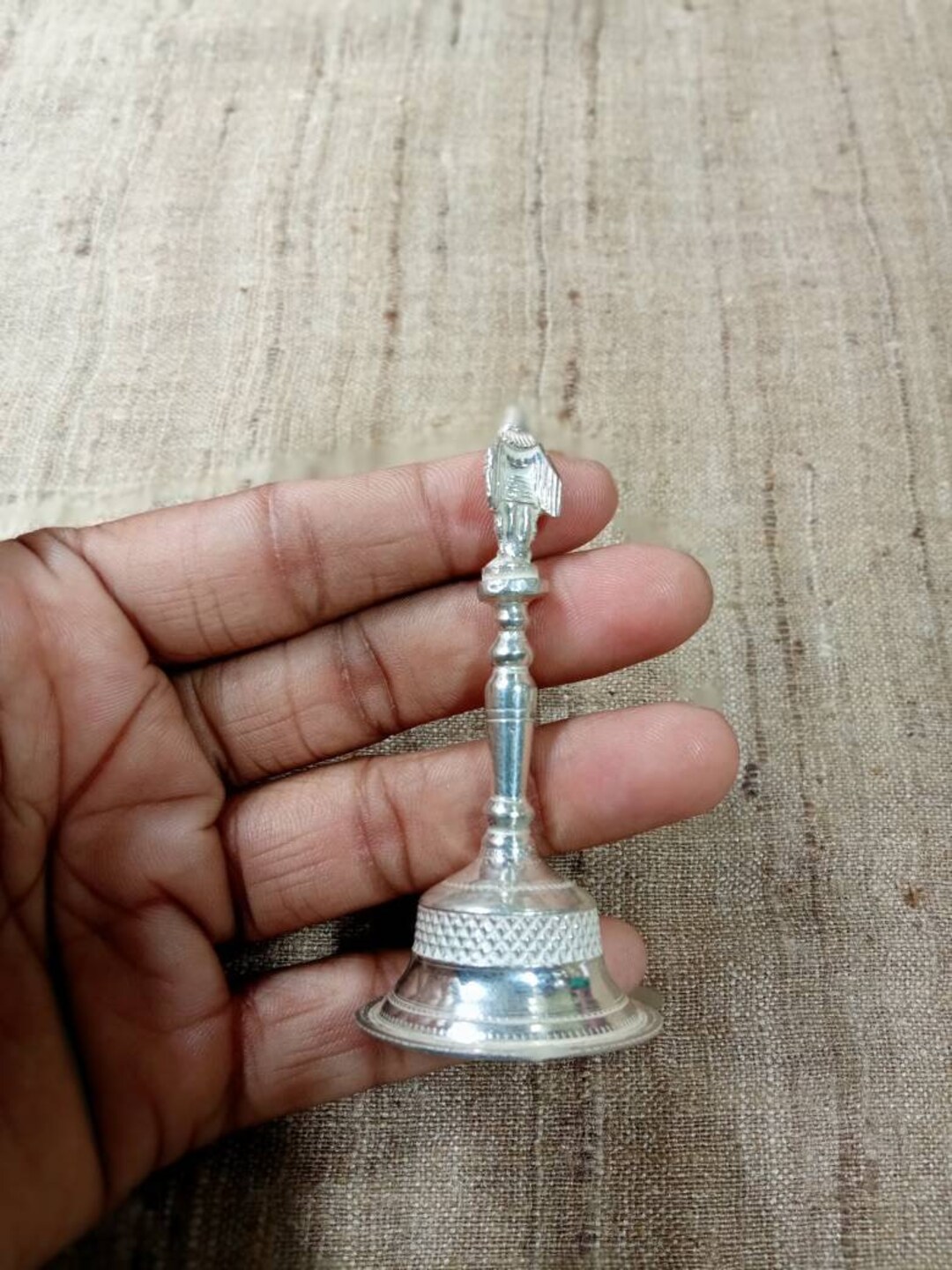 Beautiful Hand Made Pure Silver Bell for Puja for Altar With Garuda ...