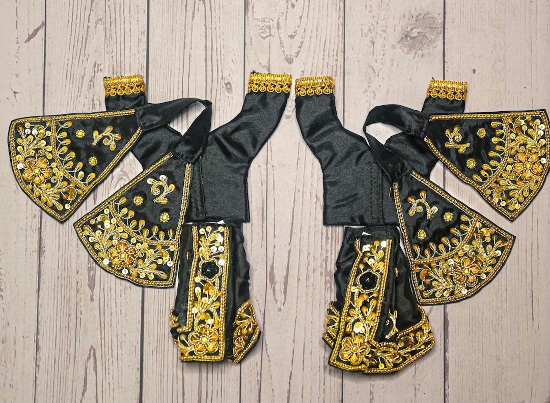 Gaura Nitai Embroidered Dress Dhoti Kurta and Shawl, for Size Read ...