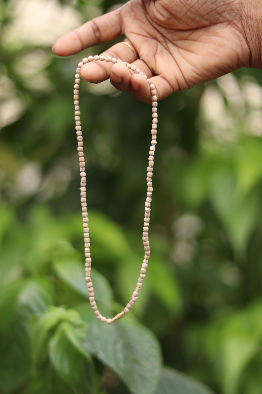 Tulsi Necklace/ Mala Vrindavan Made Made One Round Best Quality Holy ...