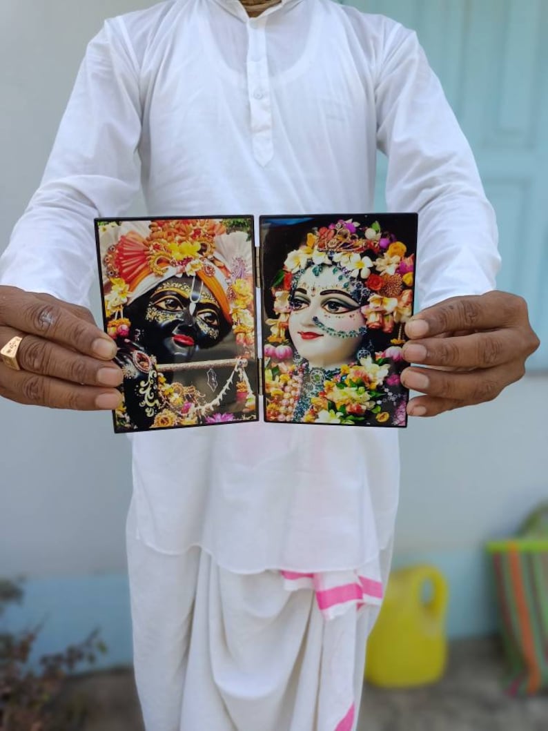 Iskcon Mayapur Radha Madhab Picture Size 46 Inches Laminated - Etsy