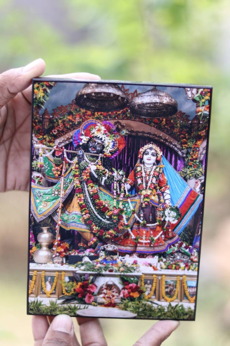Iskcon Mayapur Radha Madhab Picture Size 57 Inches Holy - Etsy