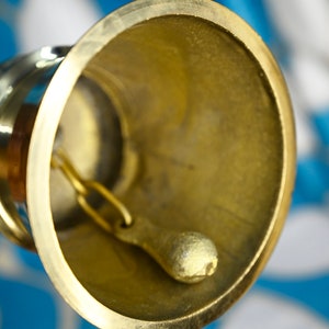 Big Size Brass Bell / Ghanta for Puja, Specially Designed for Temple ...
