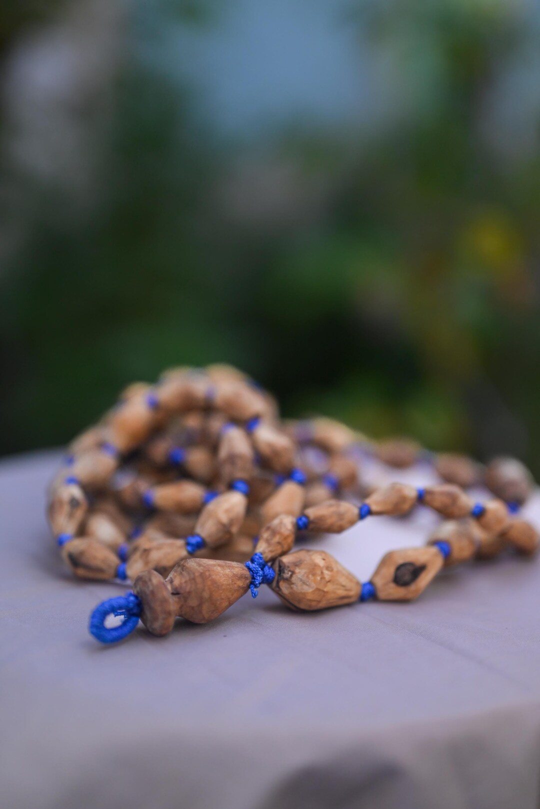 Tulsi Chanting Mala, Japa Mala, Mridanga Shaped Bead Length 137 Cm Very ...