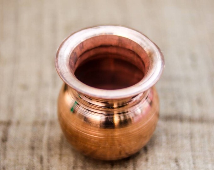 Brass Pot for Keeping Ganga Jal for Puja Size- 3 Inches - Etsy