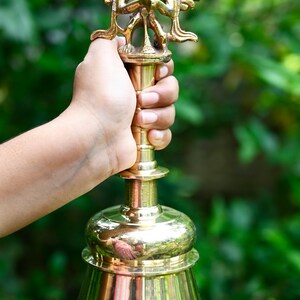 Big Size Brass Bell / Ghanta for Puja, Specially Designed for Temple ...