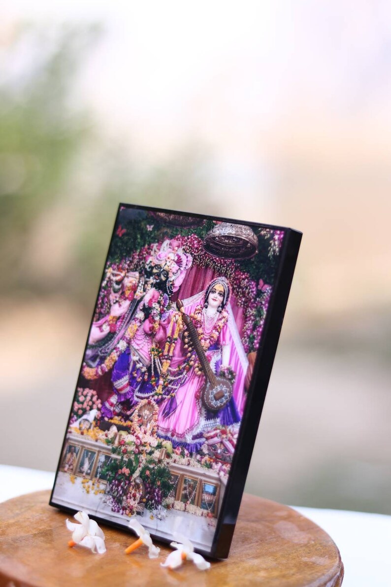 Iskcon Mayapur Radha Madhab Picture Size 4 6 Inches Holy - Etsy