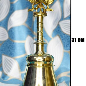 Big Size Brass Bell / Ghanta for Puja, Specially Designed for Temple ...