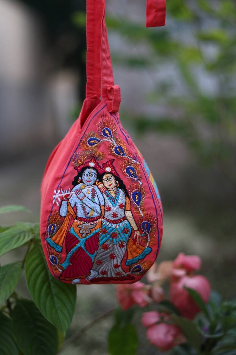 Beautiful Handmade Radha Krishna Japa Bag Chanting Bag Nice - Etsy