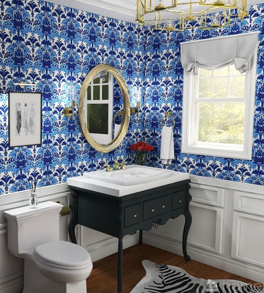 From-scratch, Made to Order Half-bathroom/powder Room Design--with Mood ...