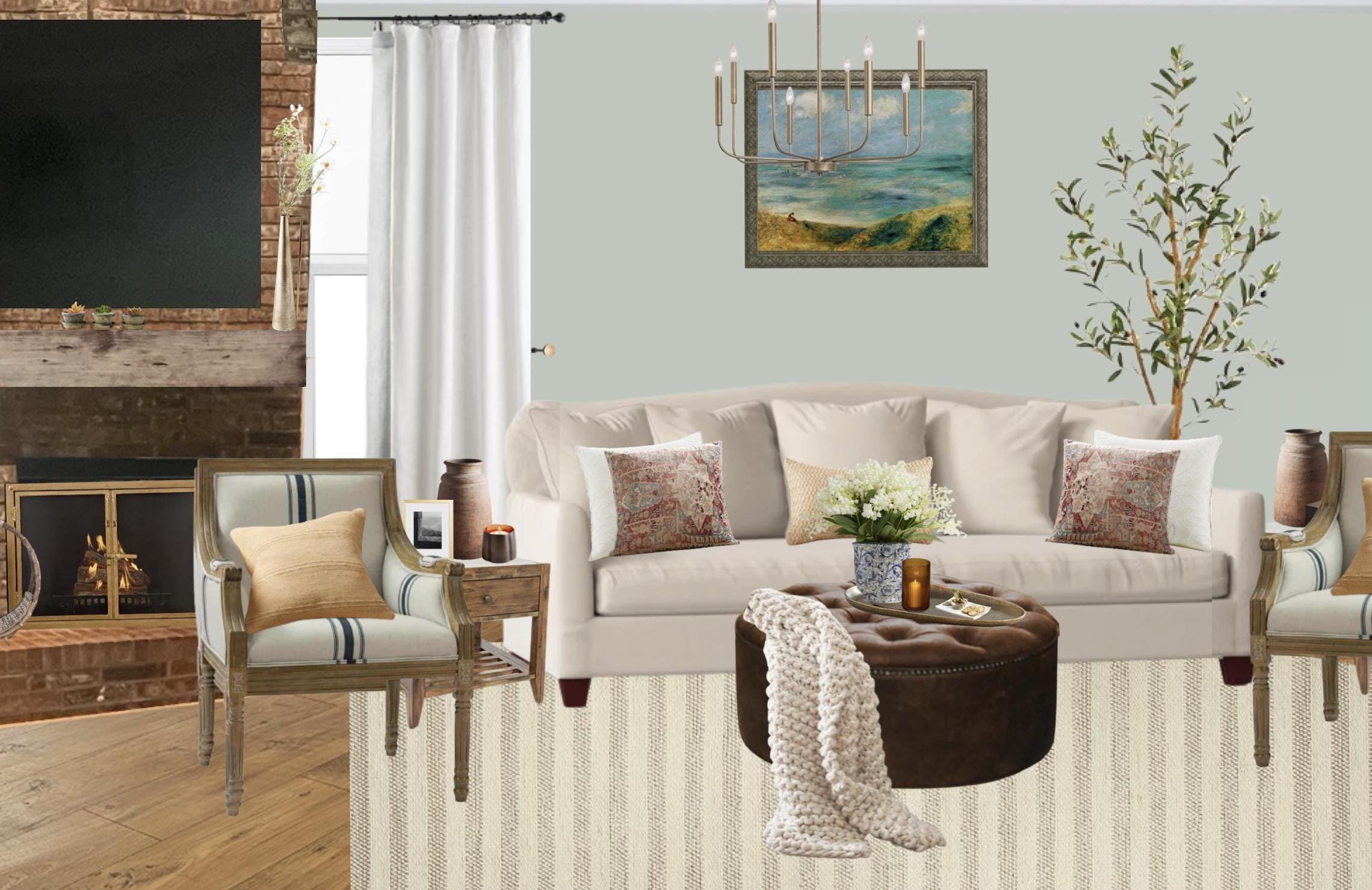Modern Farmhouse Large Space Room Design--made to Order, From-scratch ...
