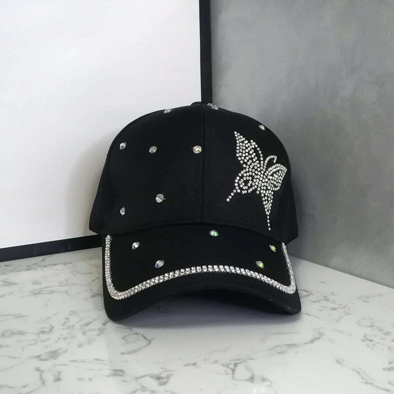 Women's Rhinestone Baseball Caps - Etsy