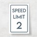 Speed Limit Sign, Two Fast Decoration, Two Fast Birthday Decor, Speed ...