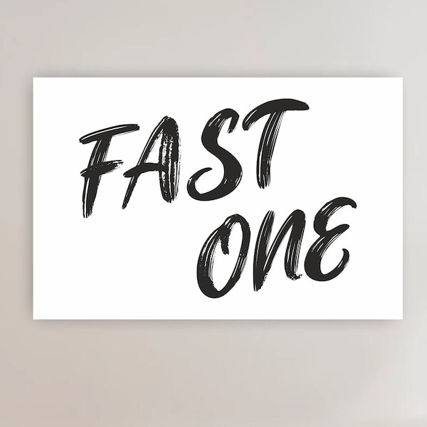 Fast One Svg - Etsy