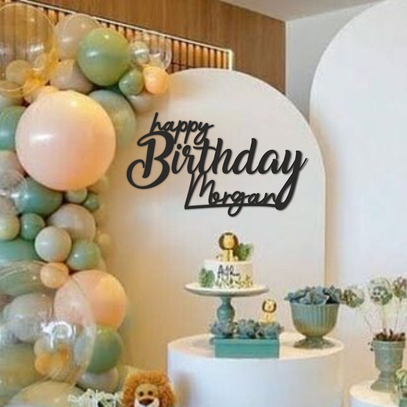 Birthday Name Sign - Etsy