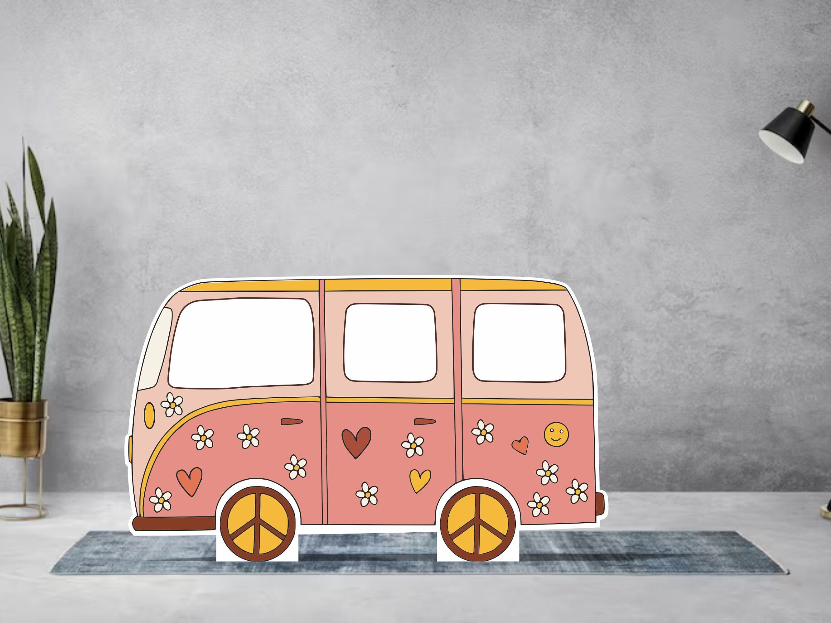 Groovy Birthday Party Decor Hippie Van Party Props Daiys - Etsy