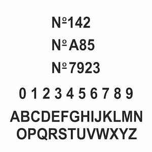 House Number Sign, Modern House No. Letters, House Address Number ...