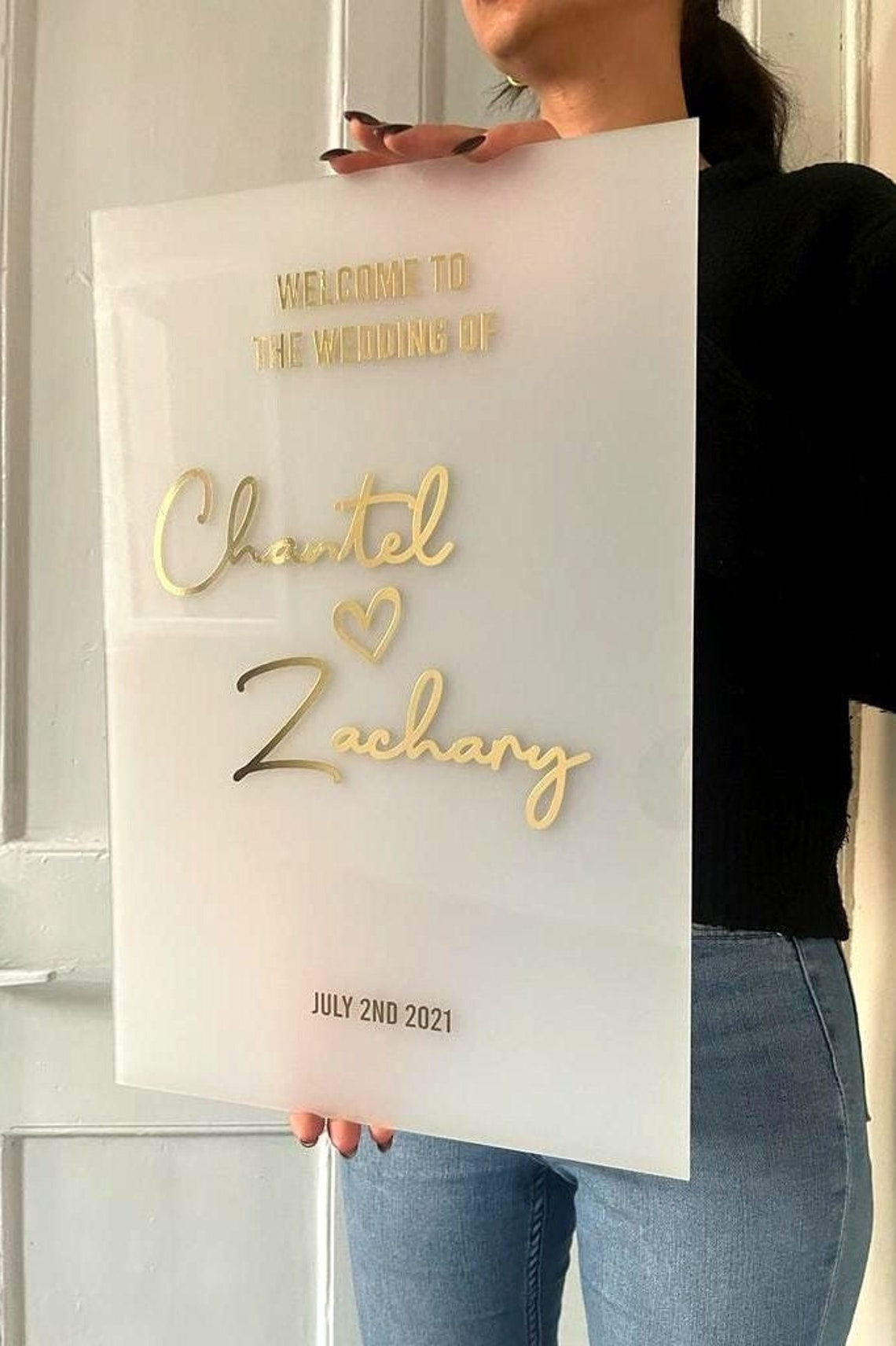 Frosted Acrylic Welcome Wedding Boards Acrylic Engagement - Etsy