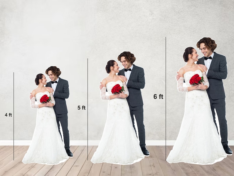 Anniversary Lifesize Cutouts Turn Old Photos Into Life-size - Etsy