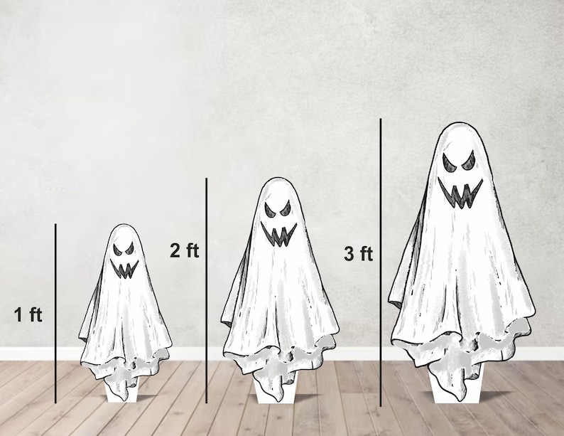 Ghost Cutouts Halloween Props Halloween Props Halloween - Etsy