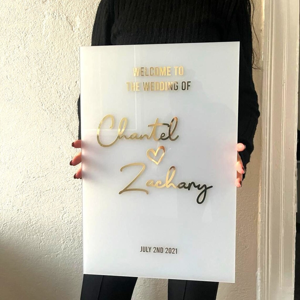 Frosted Acrylic Welcome Wedding Boards Acrylic Engagement - Etsy