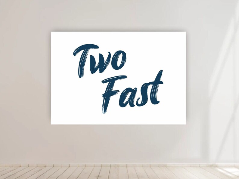 Two Fast Birthday Backdrop Banner Race Car Birthday Banner - Etsy