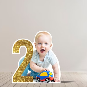 Custom Number Cutouts of Pictures, First Birthday Party Decor, Number ...