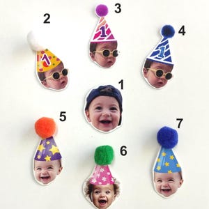 Baby Photo Magnet, 1st Birthday Party Favors, First Birthday Party ...