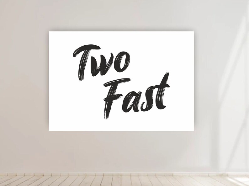 Two Fast Birthday Backdrop Banner Race Car Birthday Banner - Etsy