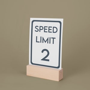 Speed Limit Sign, Two Fast Decoration, Race Car Birthday Decor - Etsy